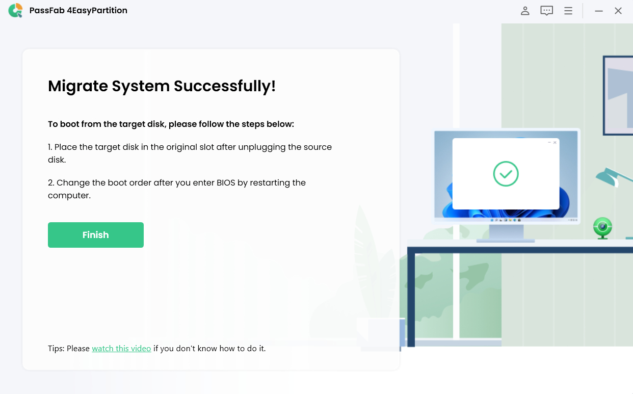 PassFab 4EasyPartition - Migrate Operation System in One Click without Reinstalling system.