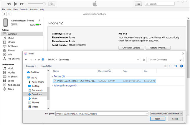Detailed Guide to Downgrade from iOS/iPadOS 14.5 to iOS/iPadOS 14.4